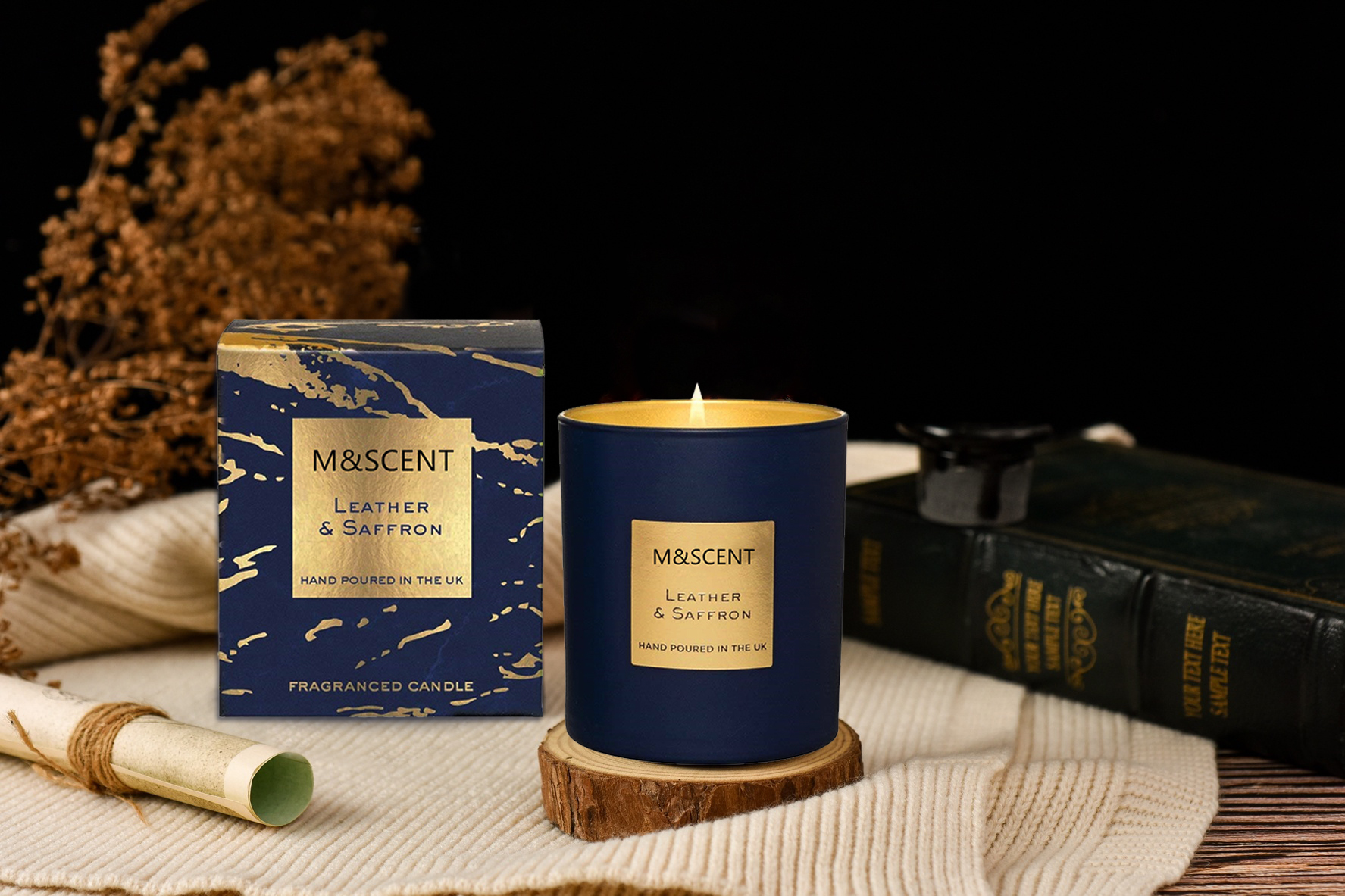 M&Scent luxury private label scented vessels jar soy wax candle in bulk ...